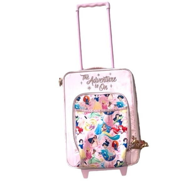 Disney | Accessories | Rare Disney Princess Carry On Roller Suitcase ...